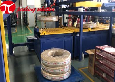 China Automatic Plastic Pipe Packing Machine with Stacking and Labeling System 700-1200mm for sale