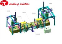 China Automatic Plastic Pipe Packing Machine with Stacking and Labeling System 700-1200mm for sale
