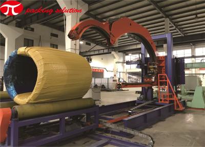 China Aluminum Coil Wrapping Machine LLDPE Automatic 800-2100mm OD 1T-12T Capacity for sale