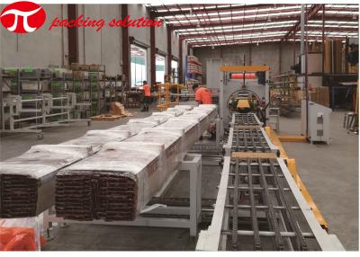 China GG600 Horizontal Stretch Film Wrapping Machine for Steel Pipe Conveying Speed 10-20m/min for sale