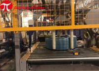 China Automatic Plastic Coil Packing Machine with Circumferential Labeling and Stacking System 600-1200mm OD for sale