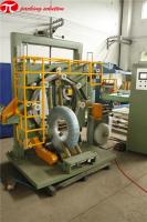 China Truck Tire Packing Machine​ Automatic Vertical Top Loading 20-90r/Min Ring Speed for sale