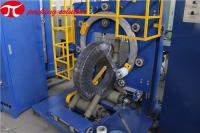 China Motorcycle Tyre Compound Paper Wrapping Machine , Vertical Orbital Stretch Wrapper 610mm ID for sale