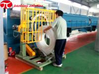 China HDPE Horizontal Coil Packaging Machine , Rubber Hose Wrapping Machine 1.0kw for sale