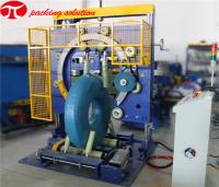 China Plastic HDPE Pipe Coil Stretch Film Wrapping Machine With PLC Control Electric Driven for sale