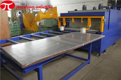 China Automatic Sandwich Panel Wrapping Machine PLC Control Shrink Wrapping 100kg Capacity 380V for sale
