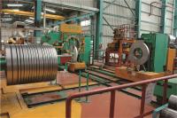 China 380V 50Hz Steel Coil Wrapping Line OD800-1500mm with Turnstile Tilting Machine for sale