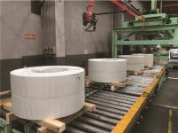 China Horizontal Steel Coil Wrapping Line Customized PLC Control 800-1200mm OD for sale