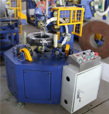 China PLC Control Electric Cable Coil Packing Machine Protecting Goods  GW200 8m/Min Roller Speed for sale