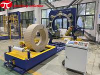 China Full Auto Aluminium Coil Stretch Wrapper Double-C Track Closed 220V OD 1100-2200mm for sale