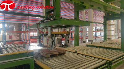 China Automatic Copper Coil Wrapping Machine PLC Control OD 600mm-1200mm Pallet Winding for sale