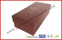 China Italy design top and base shoes boxes , Hi quality Embossed paper with golden hot stamping apparel gift boxes for sale