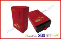 China Luxury printing checked Paper board Gift Boxes , Factory price Drawer shape Tie Gift Packaging Box For Promotion for sale