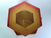 China Custom Luxury Gift Boxes For Food Packaging, Spot UV Hexagon Shape Unique Rigid Gift Boxes for sale