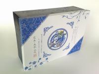 China Fancy Rigid Gift Boxes With Sponge Tray, Printed Card Board Packaging Box for Tableware for sale