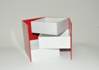 China Promotional Stylish Rigid Gift Boxes, Rectangle Shape Coated Paper Packaging Box for Gift for sale