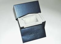 China Cardboard Rigid Gift Boxes, Foil Stamping Black Luxury Gift Packaging Box For Watch for sale