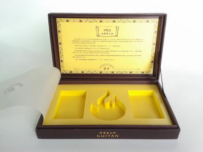 China Rigid Board Luxury Gift Boxes For Cigar, Personalized Gift Packaging Box With Sponge Tray for sale