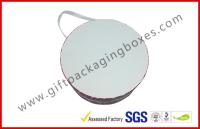 China Lid And Base Hair Package Round Paper Gift Box With Clear Window for sale