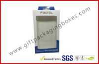 China Foldable Printing Recycled Kraft Paper Box With Clear Window And Blister for sale