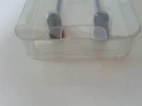 China Offset Printing Plastic Earphone Packaging Box, Transparent Plastic Clamshell Box For Promotion for sale