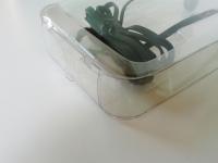 China Offset Printing Plastic Earphone Packaging Box, Transparent Plastic Clamshell Box For Promotion for sale