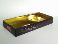 China Matt / Glossy Lamination Card Board Packaging Boxes, Victorias Luxury Gift Boxes For Cosmetic Suit Packaging for sale