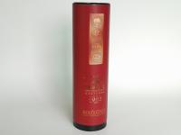 China Embossed / Hot-Stamping Cylindrical Wine Packaging Boxes , Custom Printed Wine Boxes with Matel Cap for sale