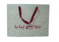 China Fashion Card Paper Packaging Bags, Offset printing Custom Paper Gift Bags With Handles for sale