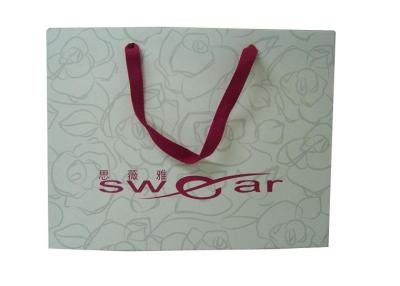 China Fashion Card Paper Packaging Bags, Offset printing Custom Paper Gift Bags With Handles for sale