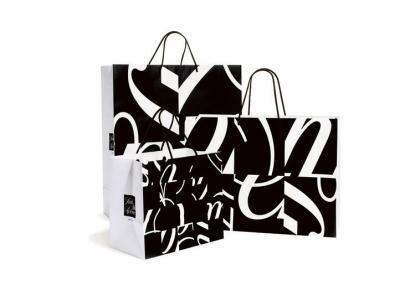 China Fashion Paper Packaging Bags With Handle, Colorful Printing Card Paper Shopping Bag for sale
