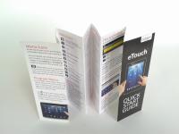 China Small Folded Leaflet Printing For Electronics, Promotional C2s Paper 7 Folds User Manual for sale