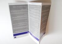China C2S Paper Double Side Folded Leaflet Printing, Customized Two Folds User Instruction Manual for sale