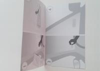 China One Fold User Instruction Manuals, Customized C2S Paper Double Side Folded Leaflet Printing for sale