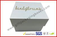 China Pearl white top and base box golden logo , smart watch box with PU pillow for sale