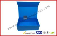 China Blue Color Apparel Gift Boxes / Smart Watch Box For Packing Electronic Product for sale