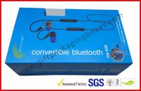 China Blue Color Apparel Gift Boxes / Smart Watch Box For Packing Electronic Product for sale