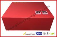 China Red special paper Magnetic Luxury Gift Boxes with silk paper tray for sale