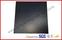 China HI Glossy Leather paper lid and base box with black / grey FOAM inner for sale