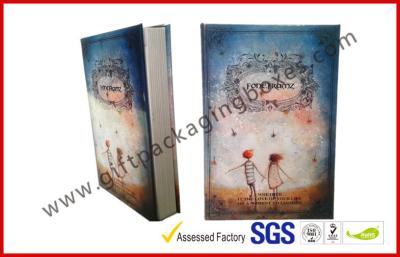 China Personalized Paper Gift Packaging Box, Uv Coating / Foil Stamping Book Shape Rigid Gift Boxes for sale