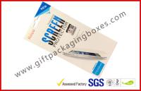 China Rectangle Colorful Card Board Packaging for Iphone Screen Protection , Fashion Spot UV Paper Envelope for sale