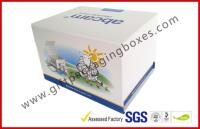 China Fashion Coated Paper Board Box, Rectangle Printed Rigid Gift Boxes For With Custom Logo for sale