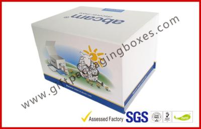 China Fashion Coated Paper Board Box, Rectangle Printed Rigid Gift Boxes For With Custom Logo for sale