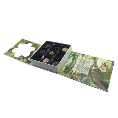 China CMYK Chocolate Packaging Boxes Magnetic Closure With Plastic Inserts Tray And Dividers for sale