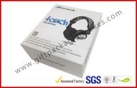 China Right Angle 1200G Grey board Gift Packaging Boxes , OEM Customized Printed Headphone Packaging Boxes for sale