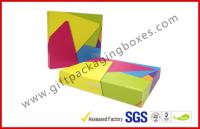 China Square Grey Board Rigid Gift Boxes , OEM Offset Printed Gift Packaging Boxes with Lid and Base for sale