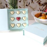 China Wholesale Luxury Custom food chocolate bonbon magnetic closure boxes packaging book shape with plastic inserts tray and for sale