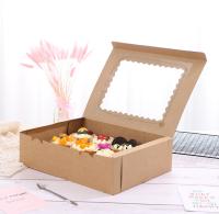China Bestyle Factory Price Wholesale Custom Printed Paperboard Clear Window Paper Cake Box Packaging for sale