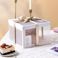 China Bestyle Custom Printed Cake Packaging Box Papercard With Clear View for sale