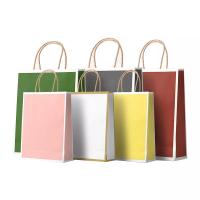 China Recycled Paper Bags For Clothes Custom Logo Clothing Shopping Gift Jewelry Packaging for sale